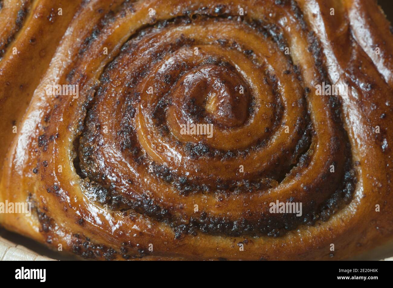Home-made dessert - sweet roll with poppyseeds filling Stock Photo - Alamy
