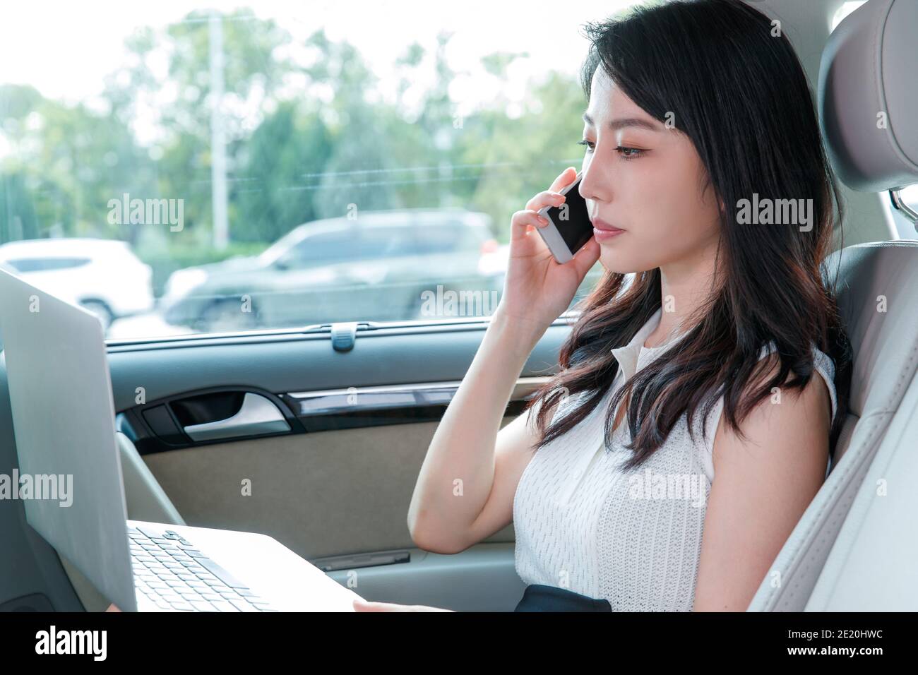Auto mobile office within business women Stock Photo - Alamy