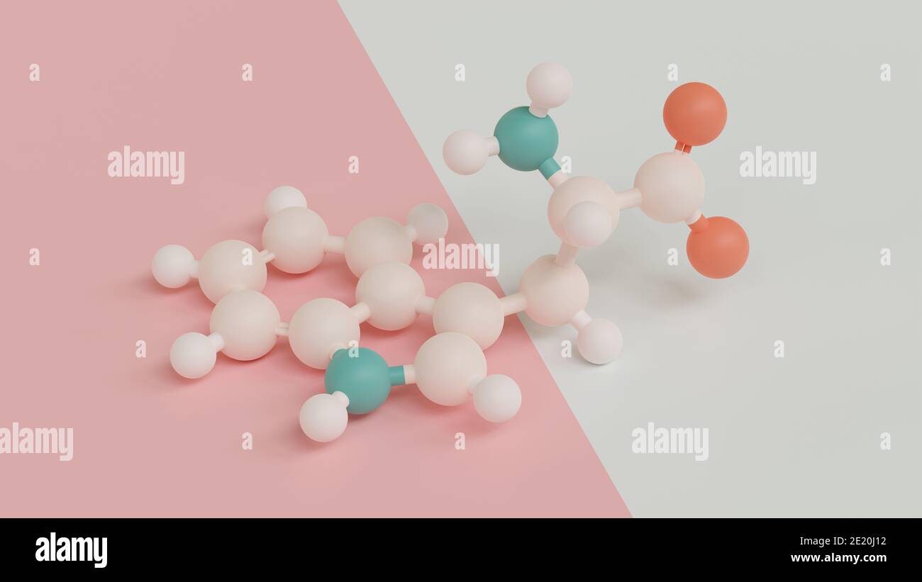 Tryptophan trp amino acid molecular hi-res stock photography and images ...