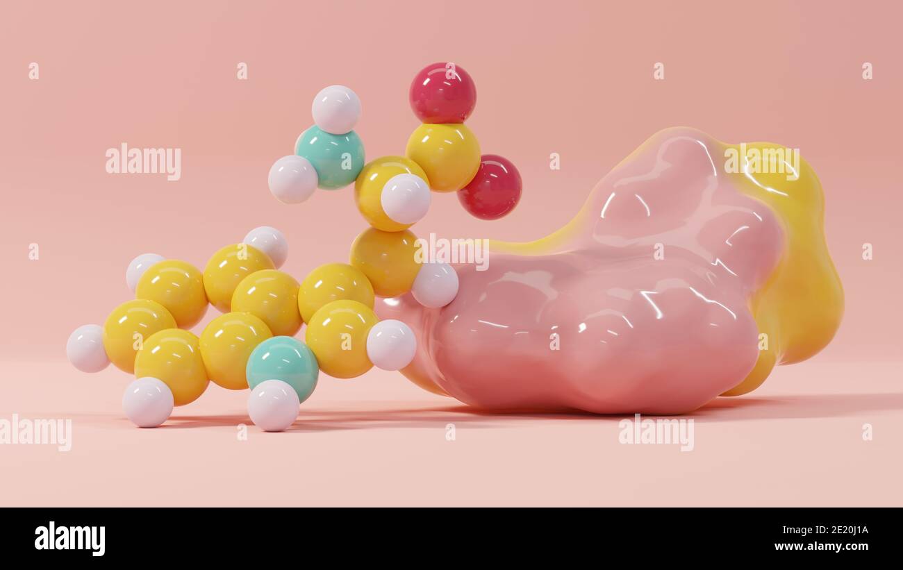 Tryptophan trp amino acid molecular hi-res stock photography and images ...