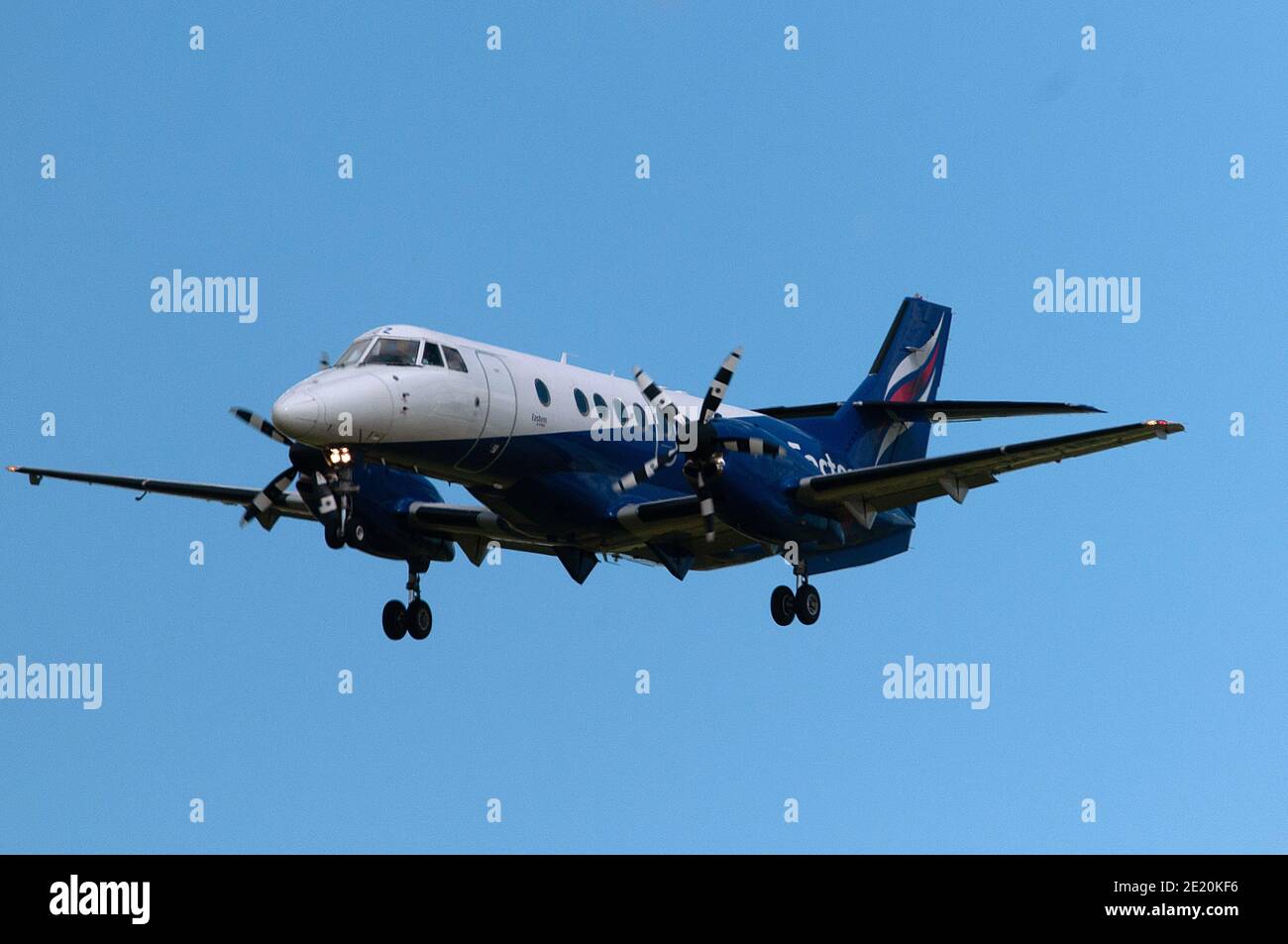 BAe Jetstream 41 Eastern Airways G-MAJZ landing at Newcastle ...
