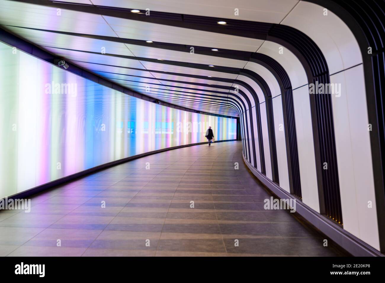 Kings cross light tunnel hi-res stock photography and images - Alamy