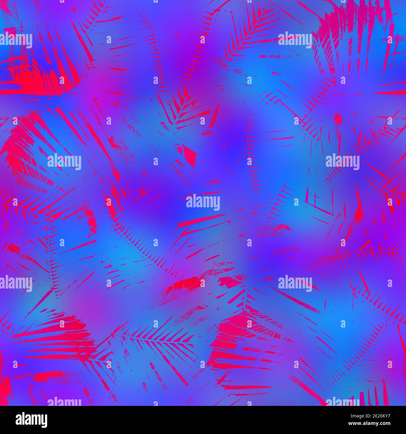 Seamless intense red and blue leaf pattern Stock Photo - Alamy