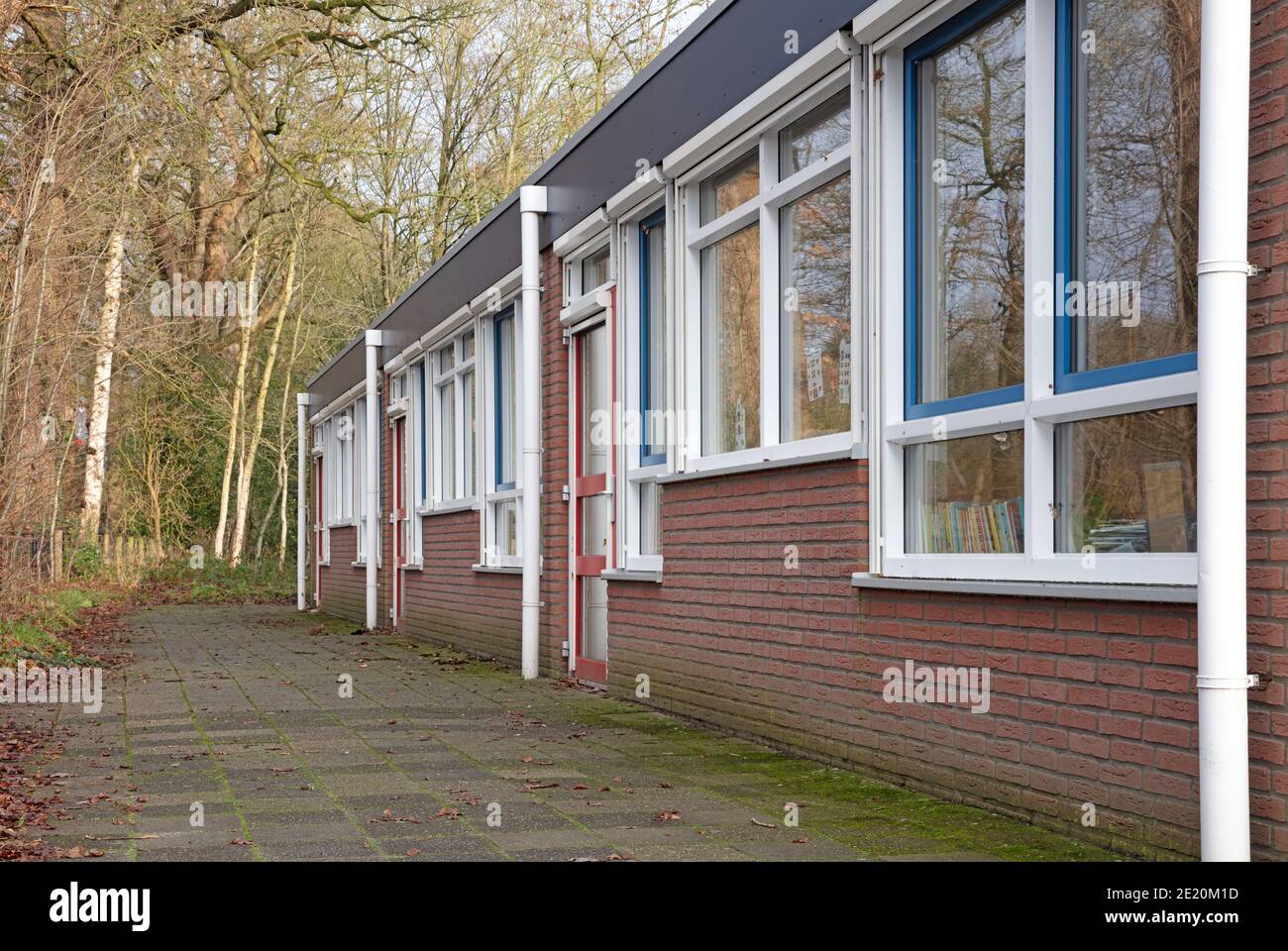 Public school, building from the outside, the Netherlands Stock Photo ...
