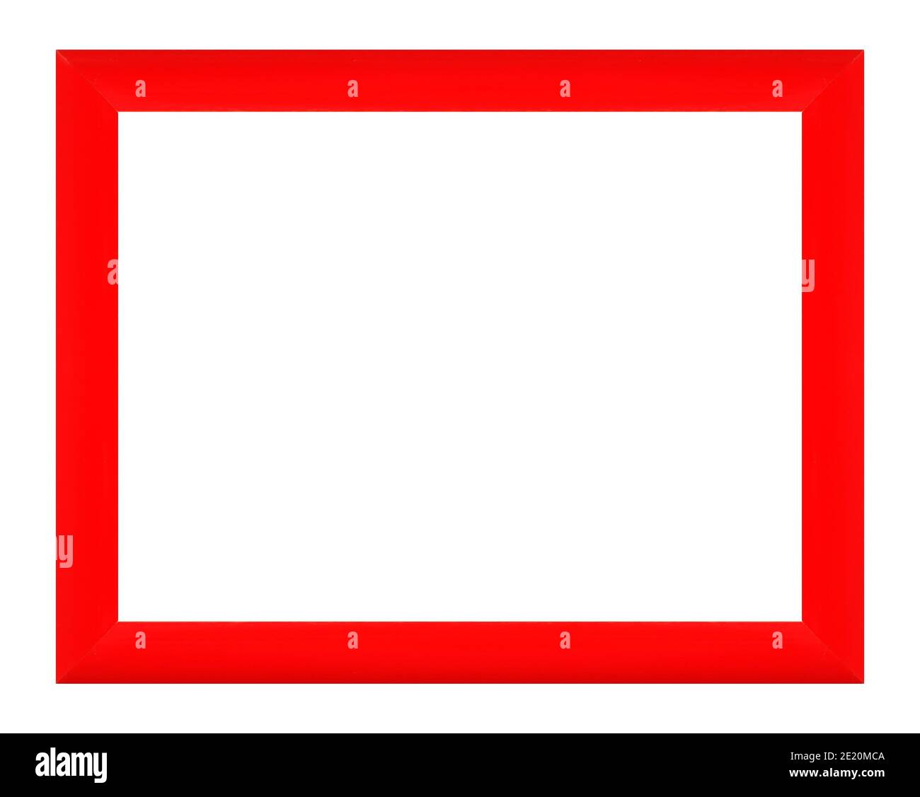 Frames and borders - Red modern frame for photos on a white background ...
