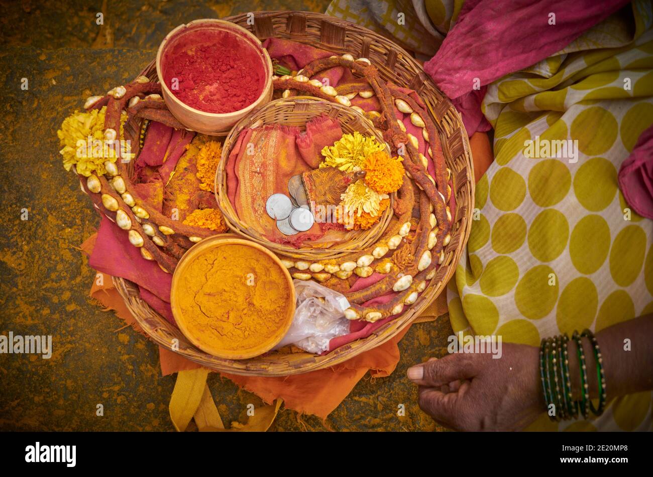Bhandara the turmeric or haldi showering festival of jejuri Maharashtra ...