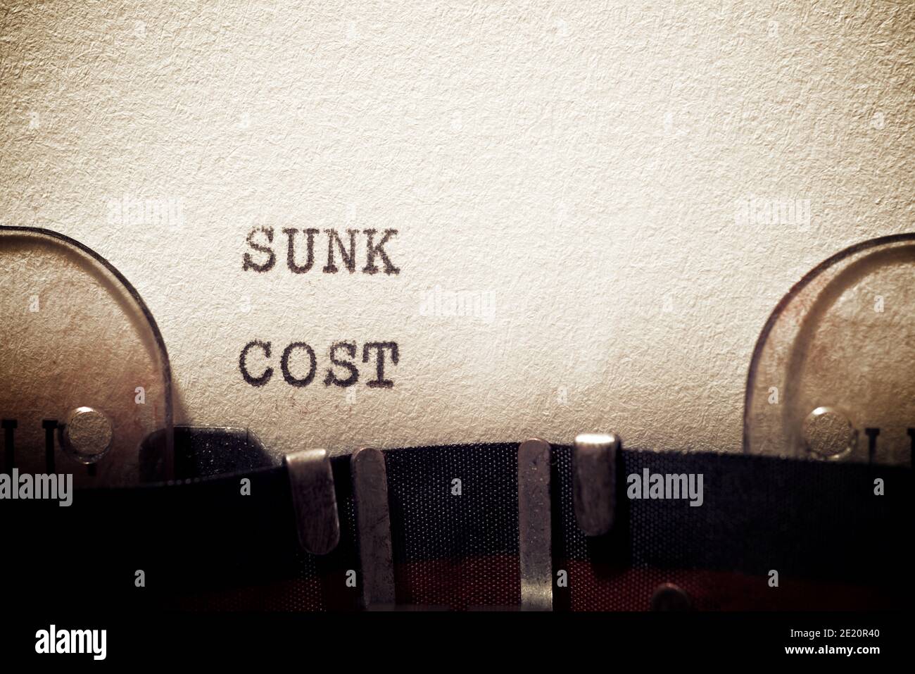 Sunk cost word hi-res stock photography and images - Alamy