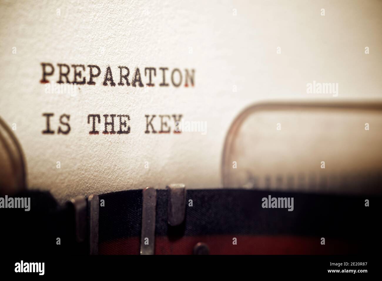 Preparation is the key to success hi-res stock photography and images ...