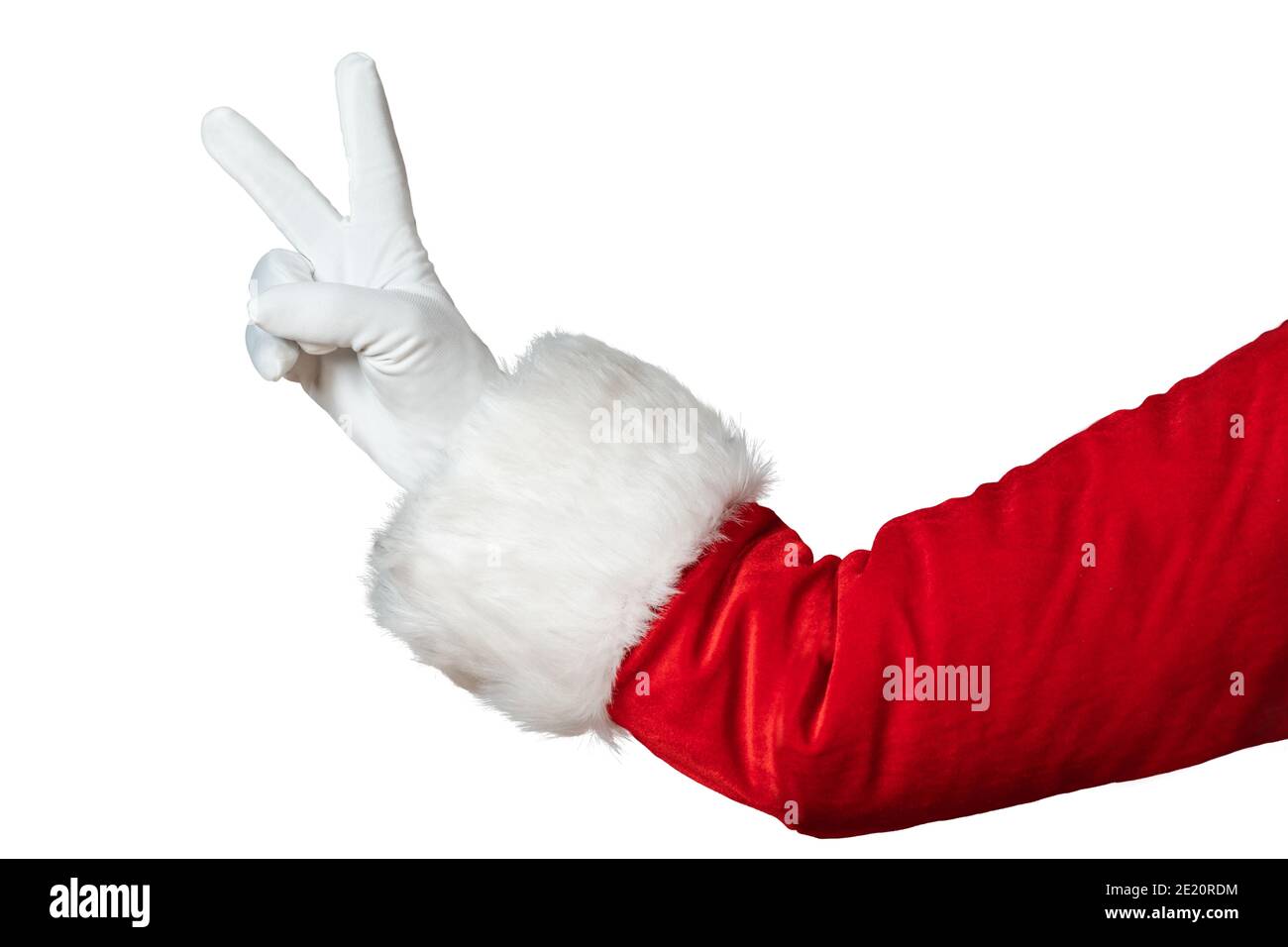 Santa Claus hand isolated on white background Stock Photo - Alamy