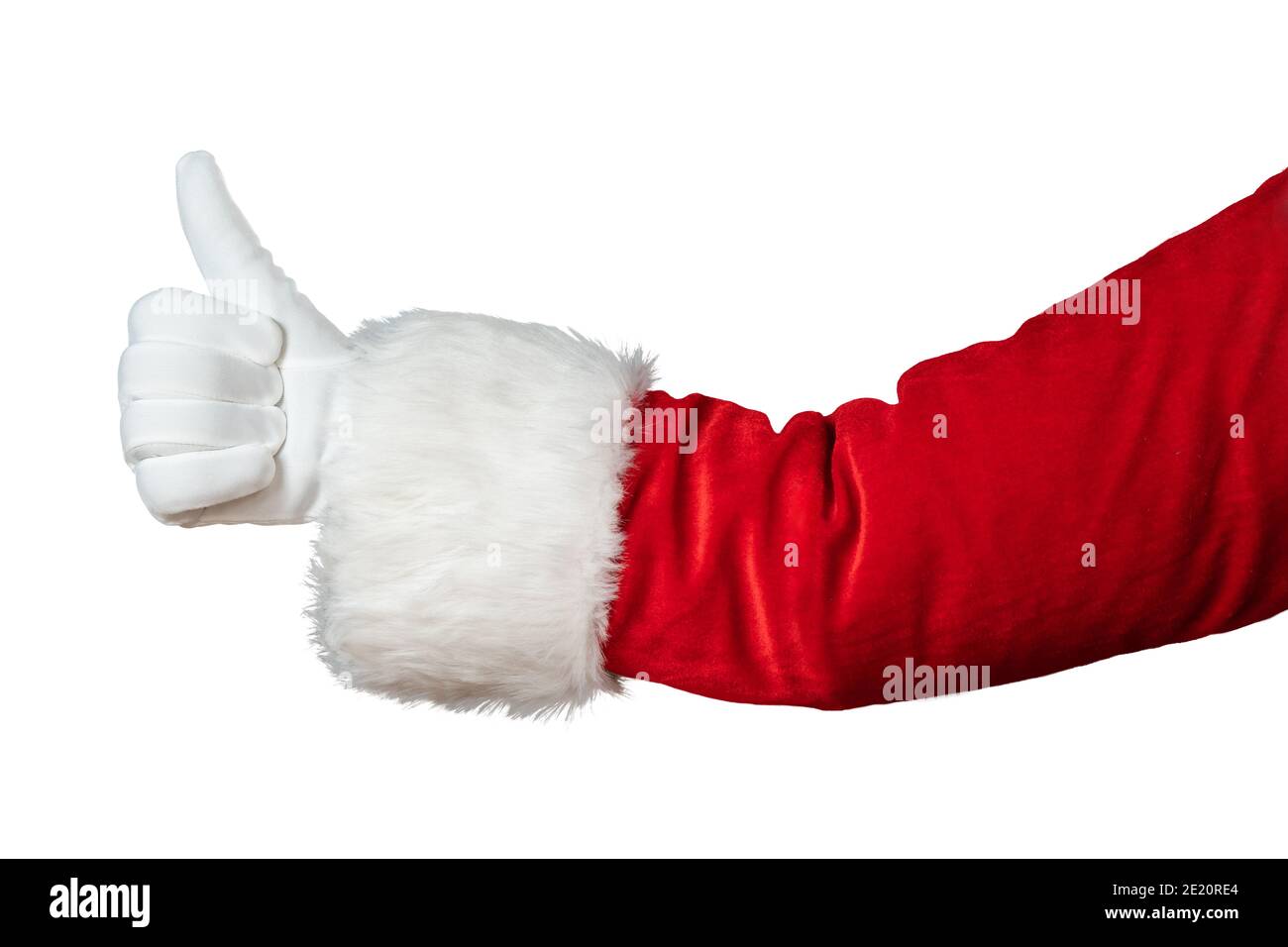 Santa Claus hand isolated on white background Stock Photo - Alamy
