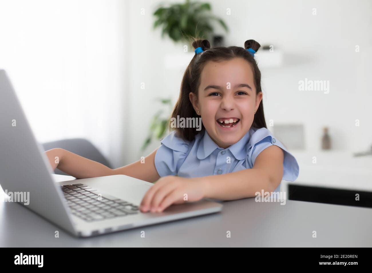 Excited Kid Computer