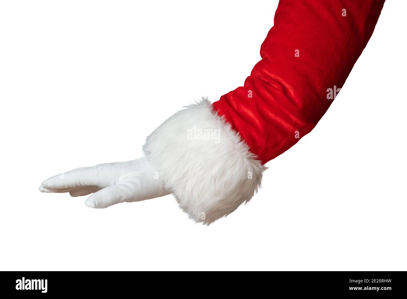 Santa Claus hand isolated on white background Stock Photo - Alamy