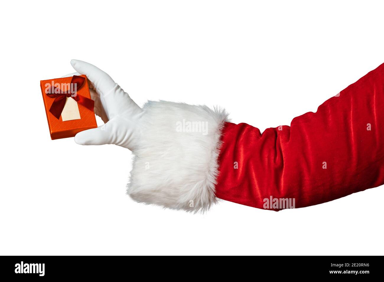 Santa Claus hand isolated on white background Stock Photo - Alamy