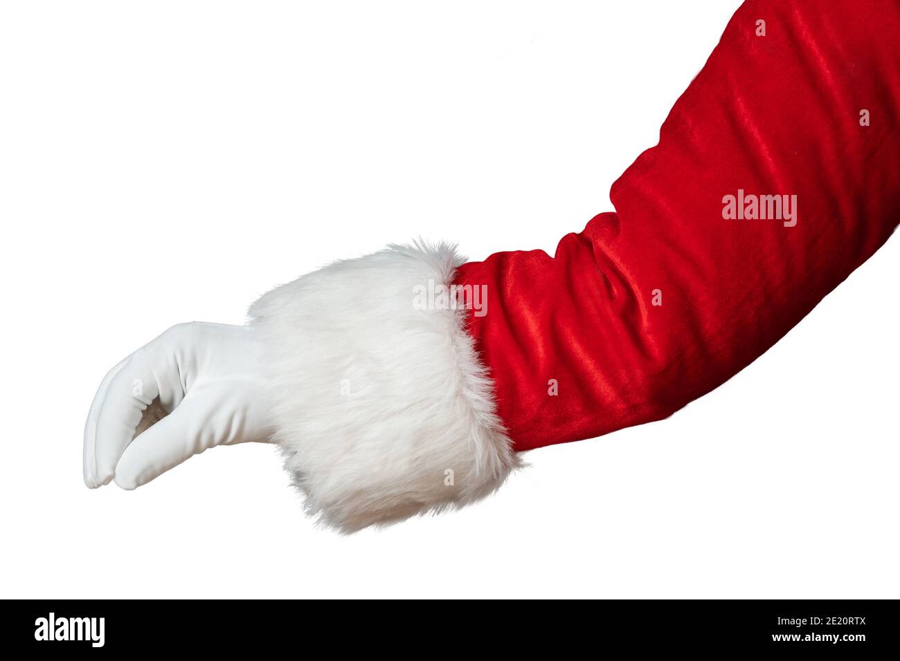 Santa Claus hand isolated on white background Stock Photo - Alamy