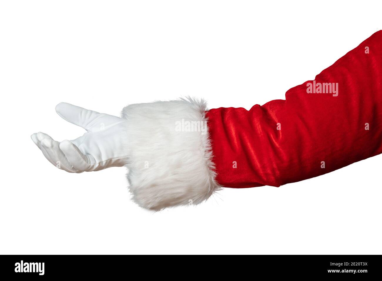 Santa Claus hand isolated on white background Stock Photo - Alamy