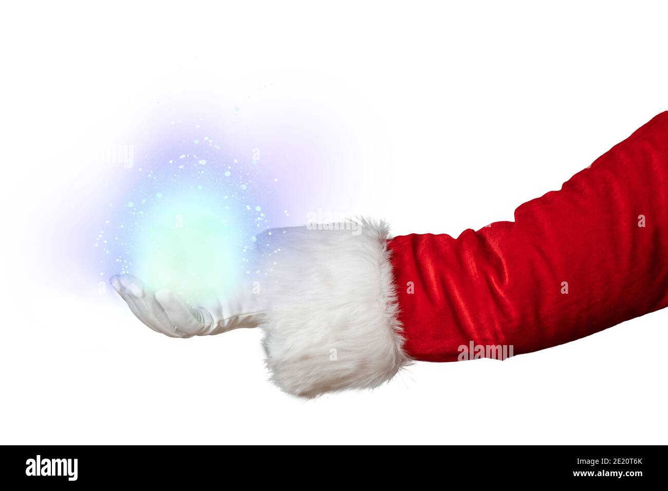 Santa Claus hand isolated on white background Stock Photo - Alamy