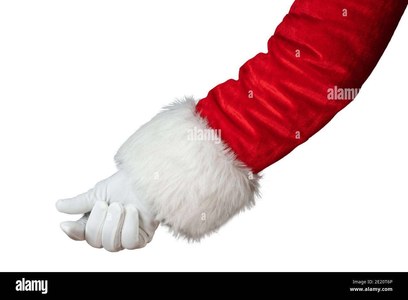 Santa Claus hand isolated on white background Stock Photo - Alamy