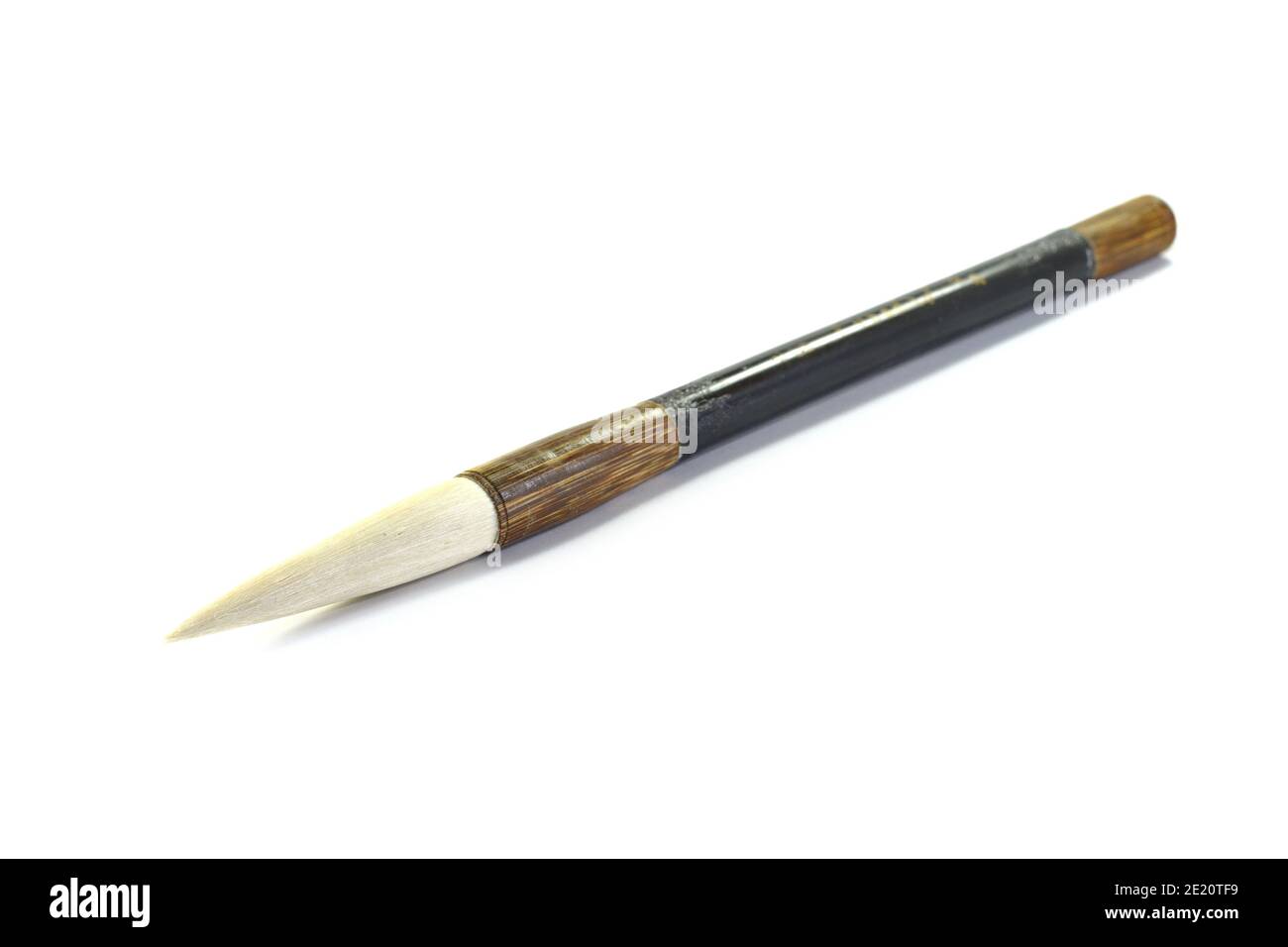 Writing brush isolated on white background Stock Photo - Alamy