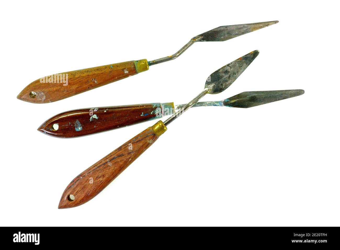 Painting spatula isolated on white Stock Photo - Alamy