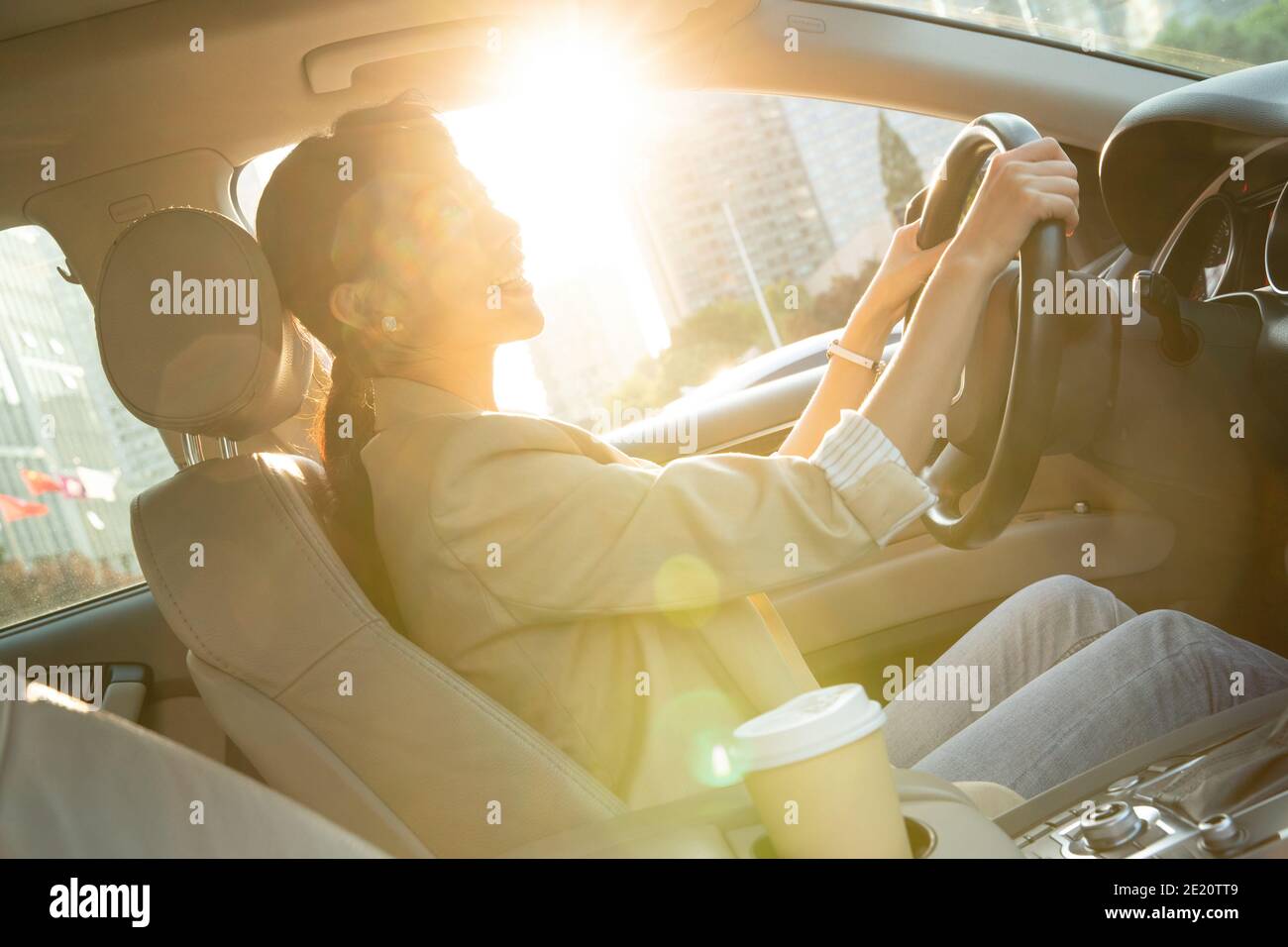 Young woman commuter hot hi-res stock photography and images - Alamy