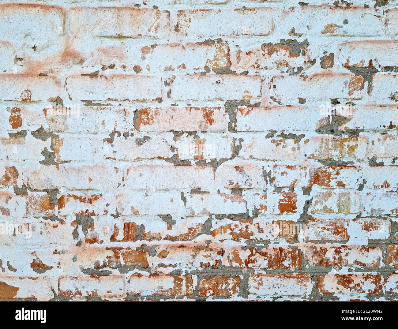 Texture of old aged white painted brick wall background Stock Photo - Alamy
