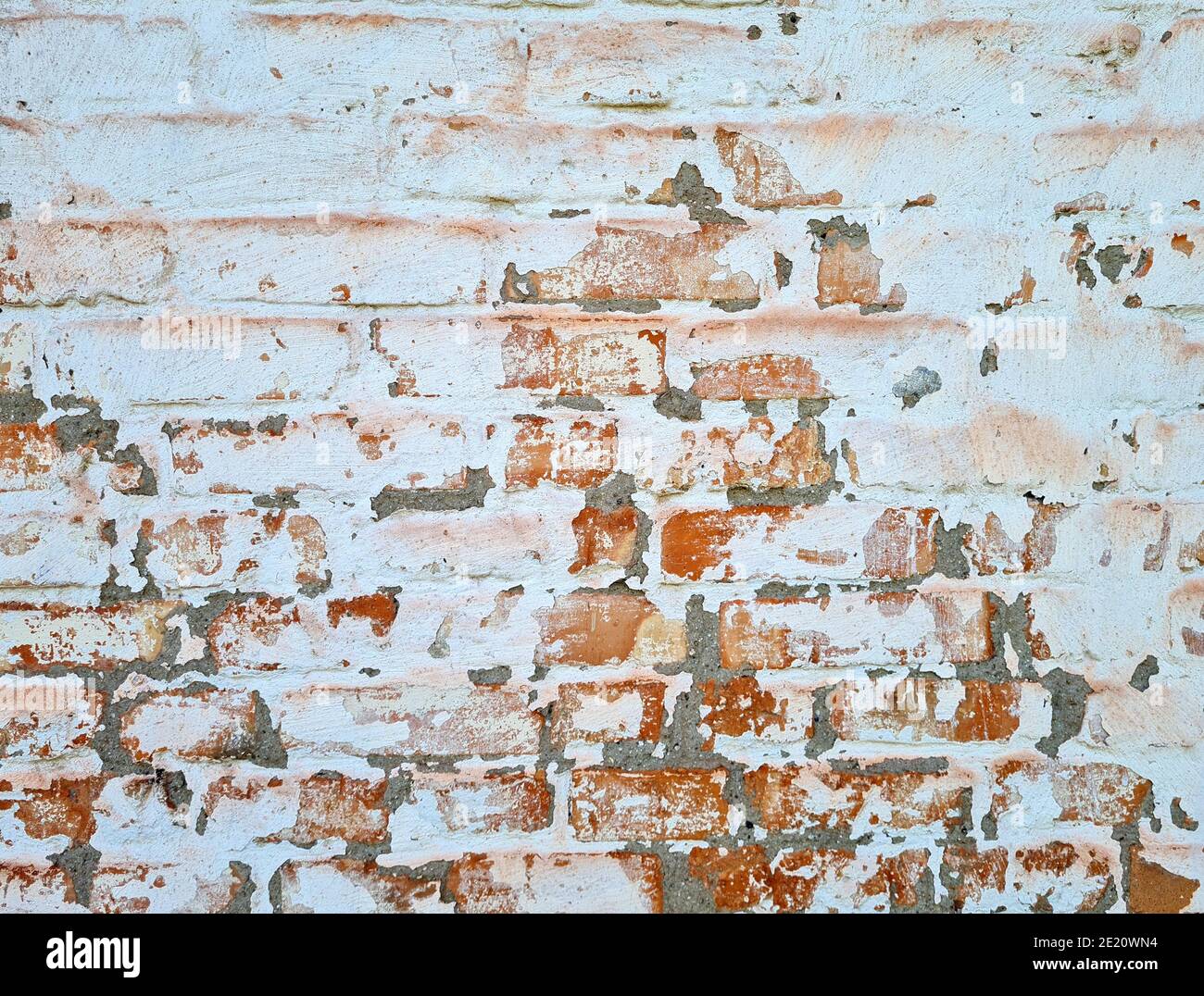 Texture of old aged white painted brick wall background Stock Photo - Alamy