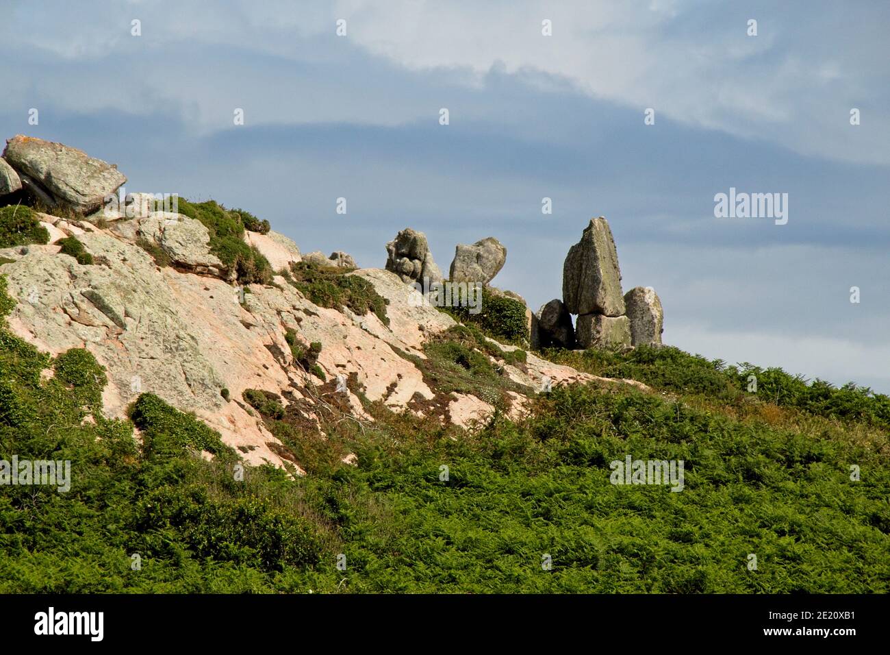 landscape with trees and rocks Stock Photo - Alamy