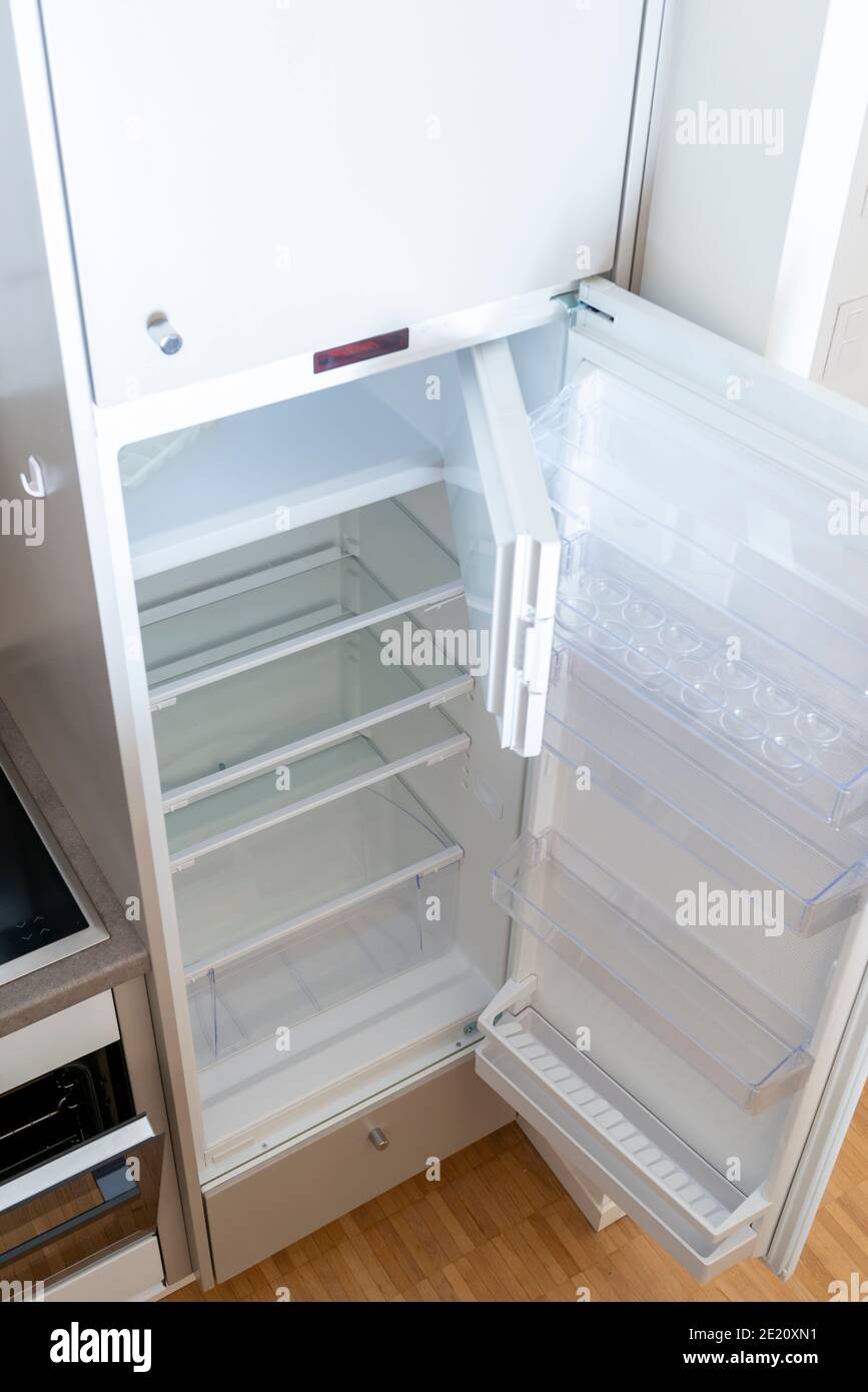 Empty Refrigerator at Home in Switzerland Stock Photo - Alamy