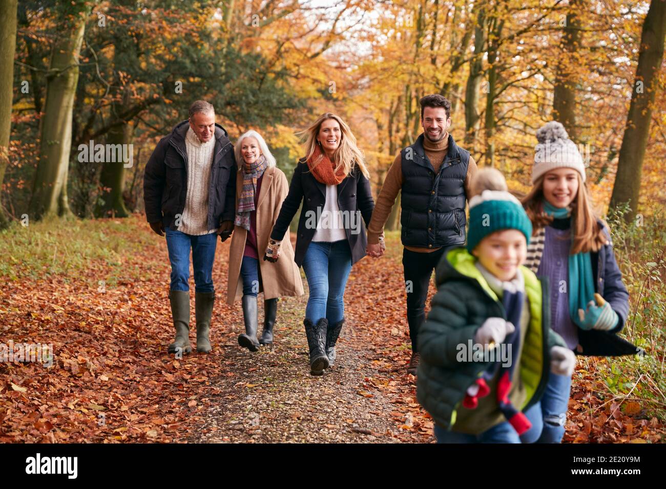 Family parents children grandparents walk hi-res stock photography and ...