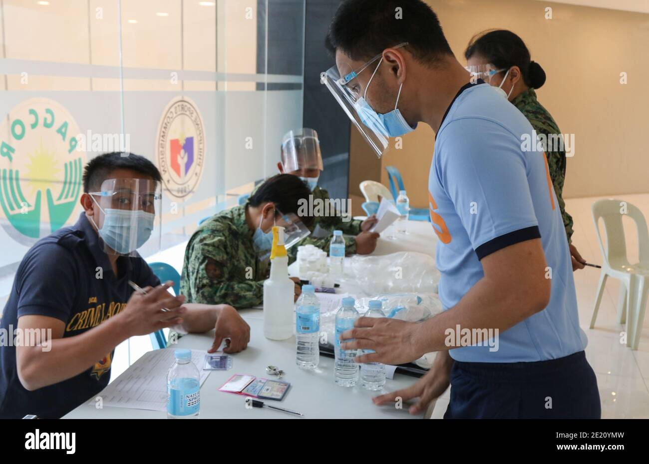 Pasig City, Philippines. 11th Jan, 2021. Members of PNP (Philippine ...