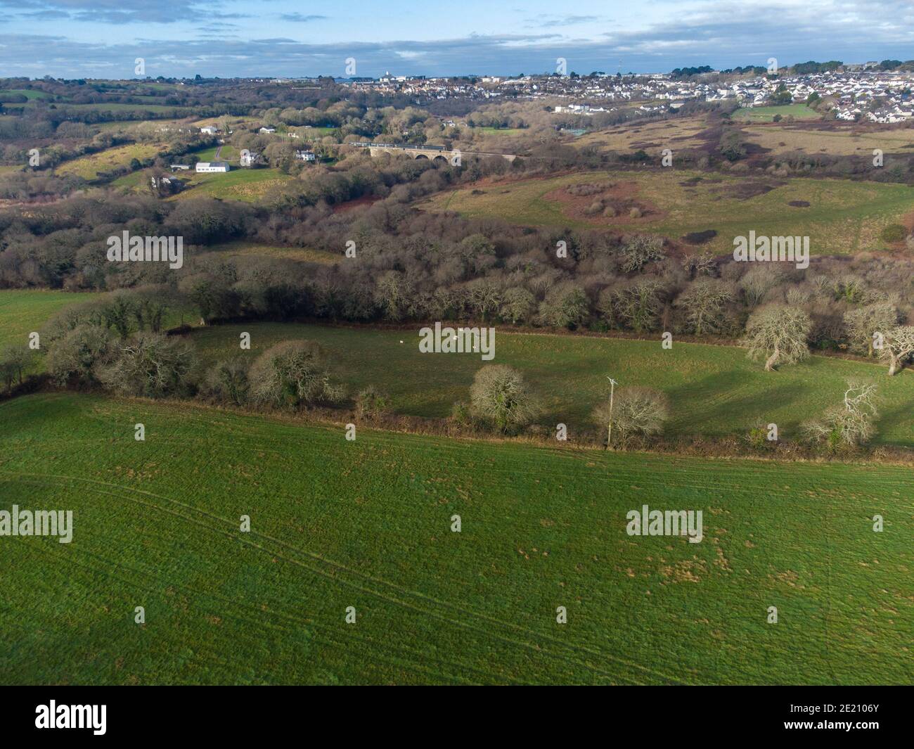 Cornwall aerial truro hi-res stock photography and images - Alamy