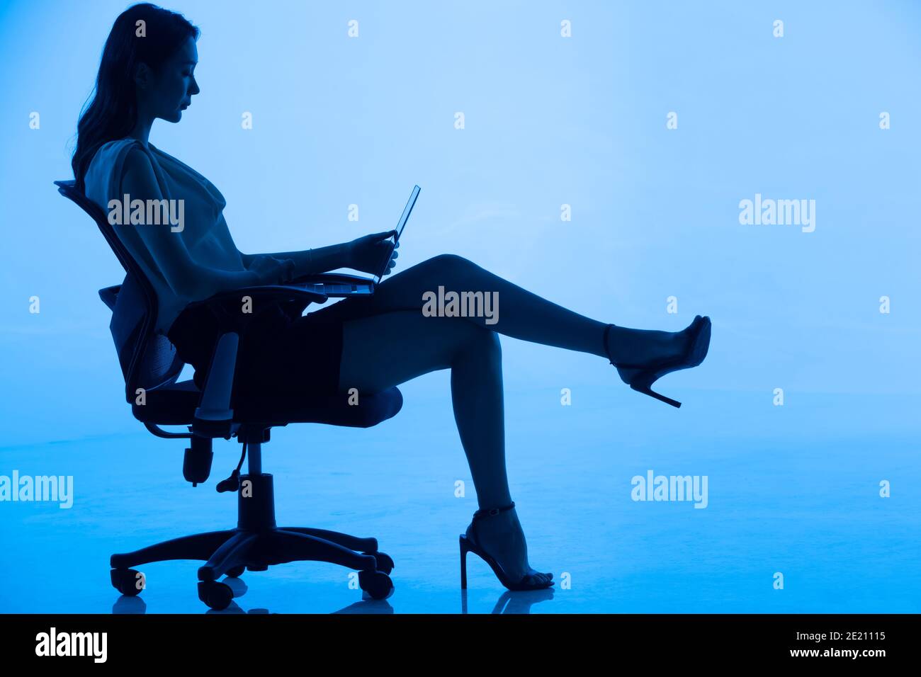 Lady working on computer hi-res stock photography and images - Alamy