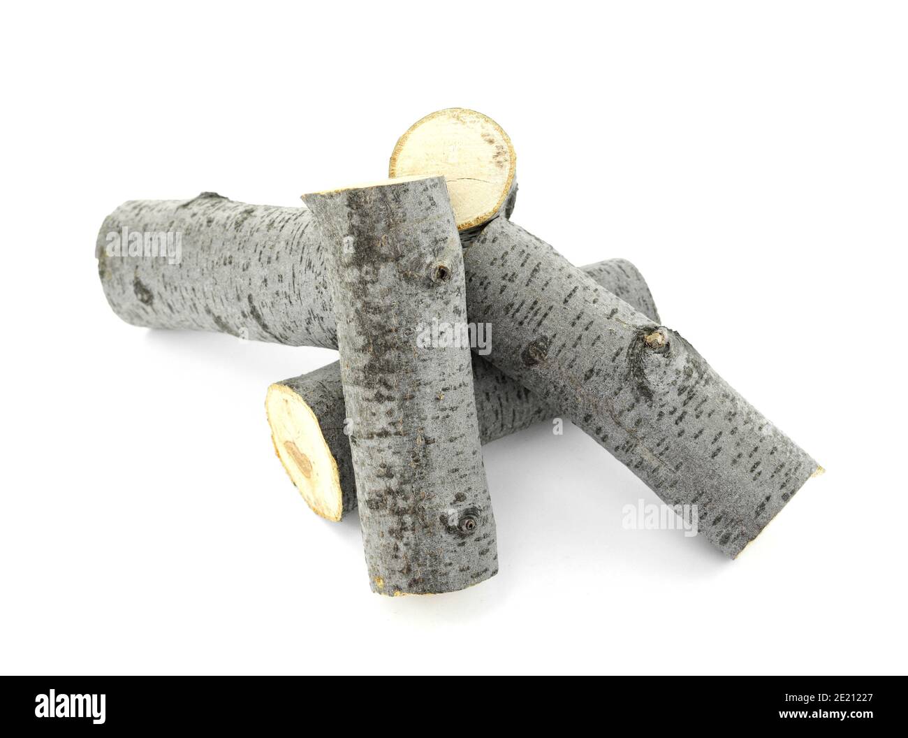 Firewood isolated on white. Log Isolated on a white. Log fire wood ...