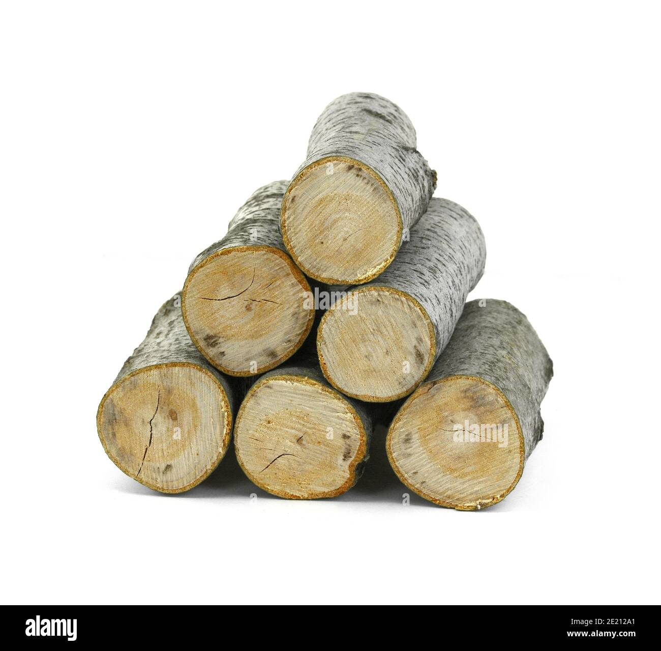 Firewood isolated on white. Log Isolated on a white. Log fire wood ...