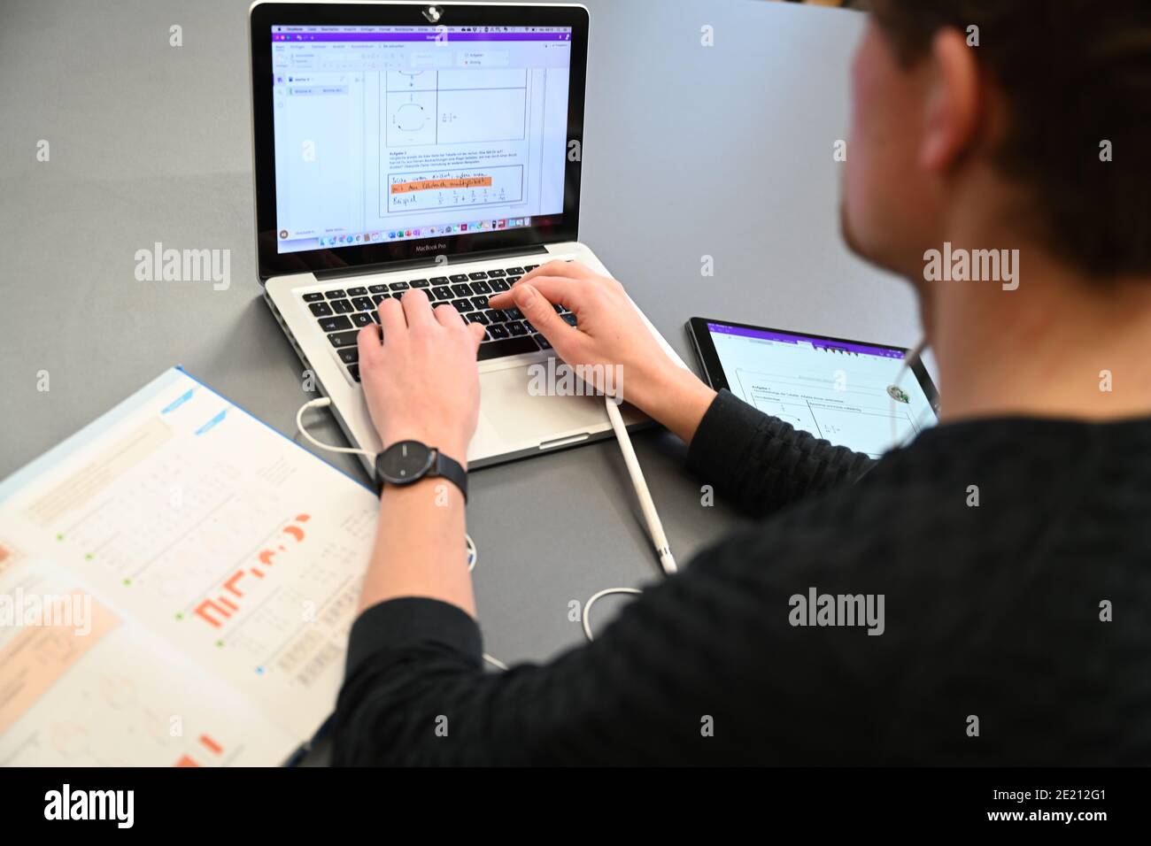 Ravensburg, Germany. 11th Jan, 2021. Carlos Marschall, a math and ...