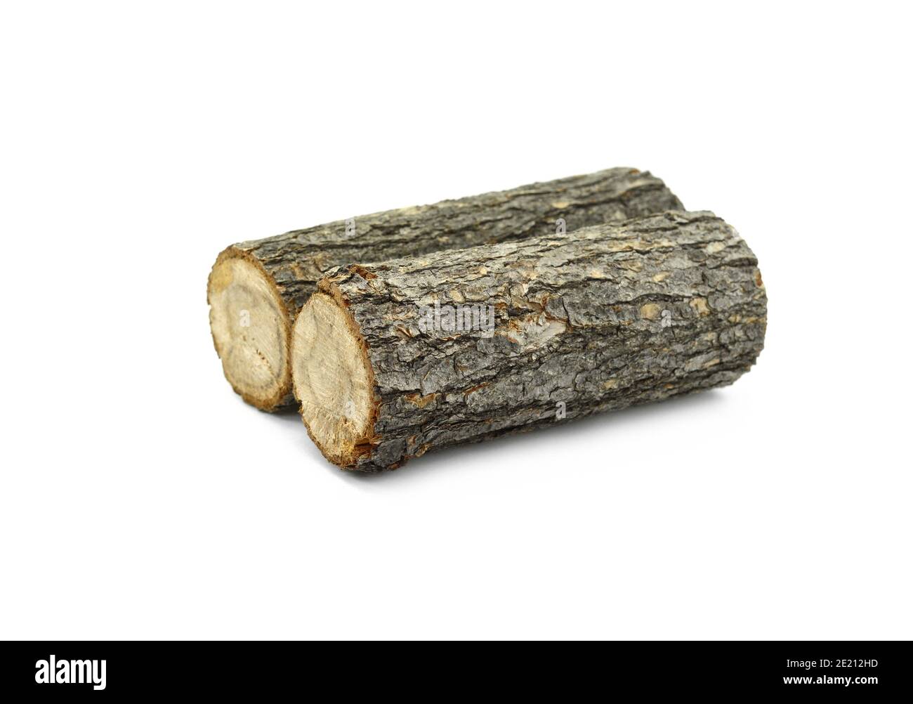 Firewood isolated on white. Oak Log Isolated on a white. Log fire wood ...