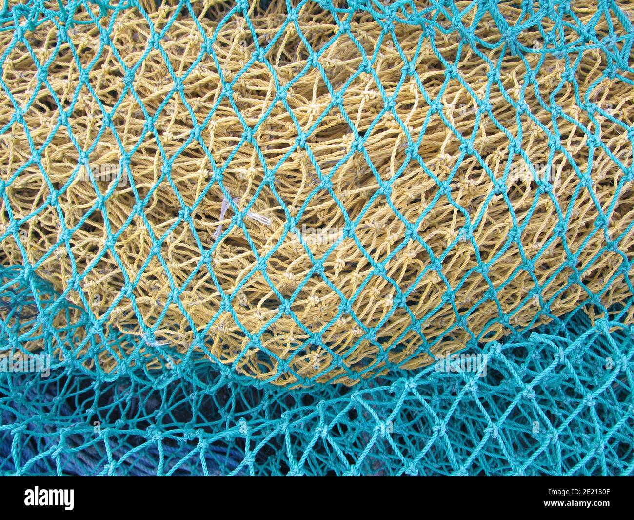 Closeup shot fishing nets hi-res stock photography and images - Alamy