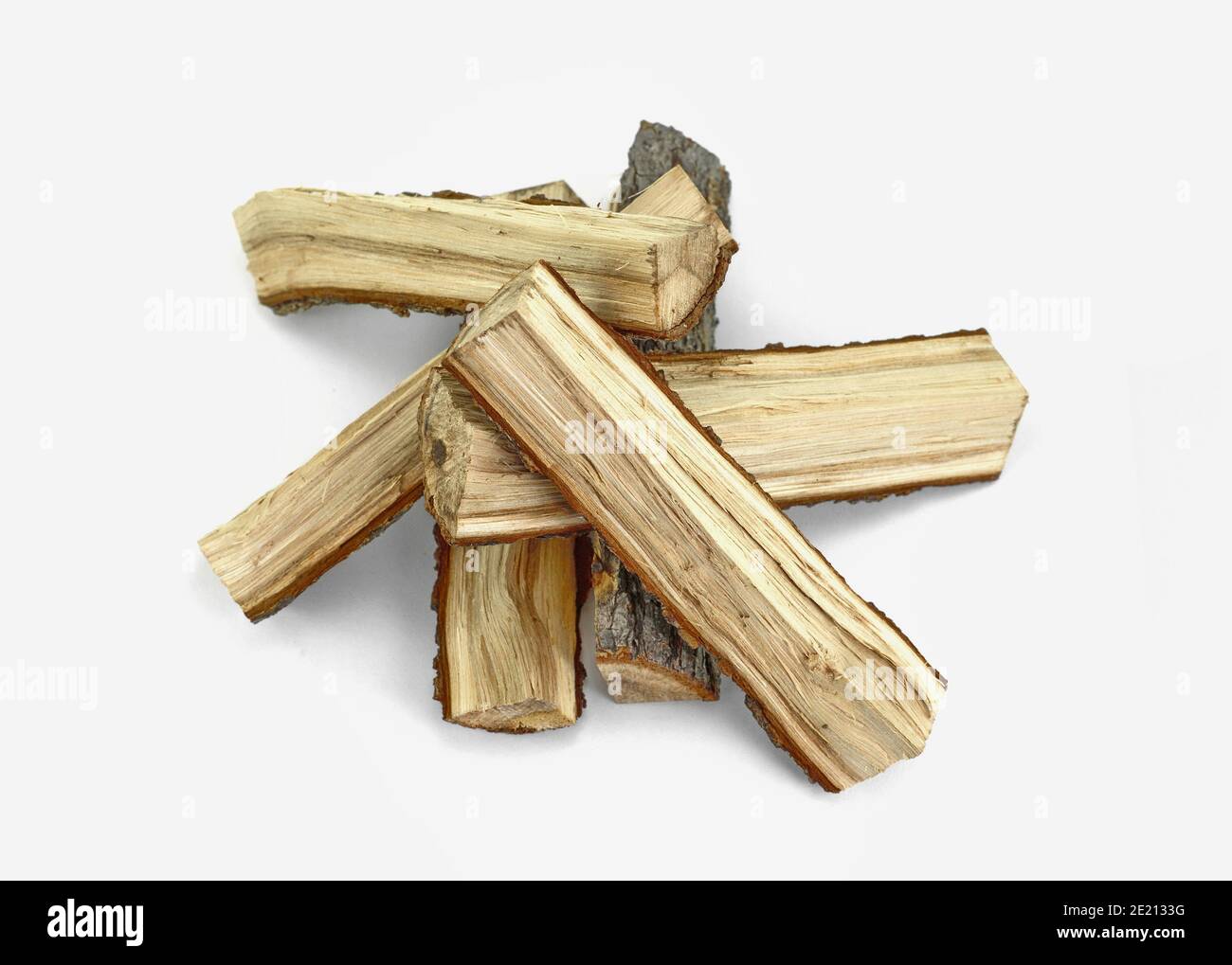 Firewood isolated on white. Oak Log Isolated on a white. Log fire wood ...