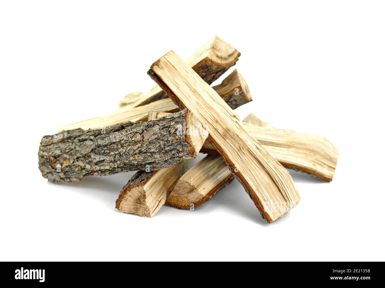 Firewood isolated on white. Oak Log Isolated on a white. Log fire wood ...