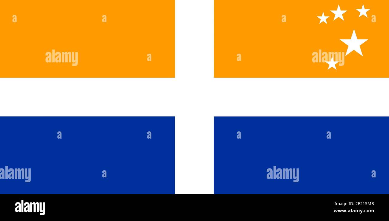 County Flag of the Isles of Scilly that represents the Isles of Scilly ...
