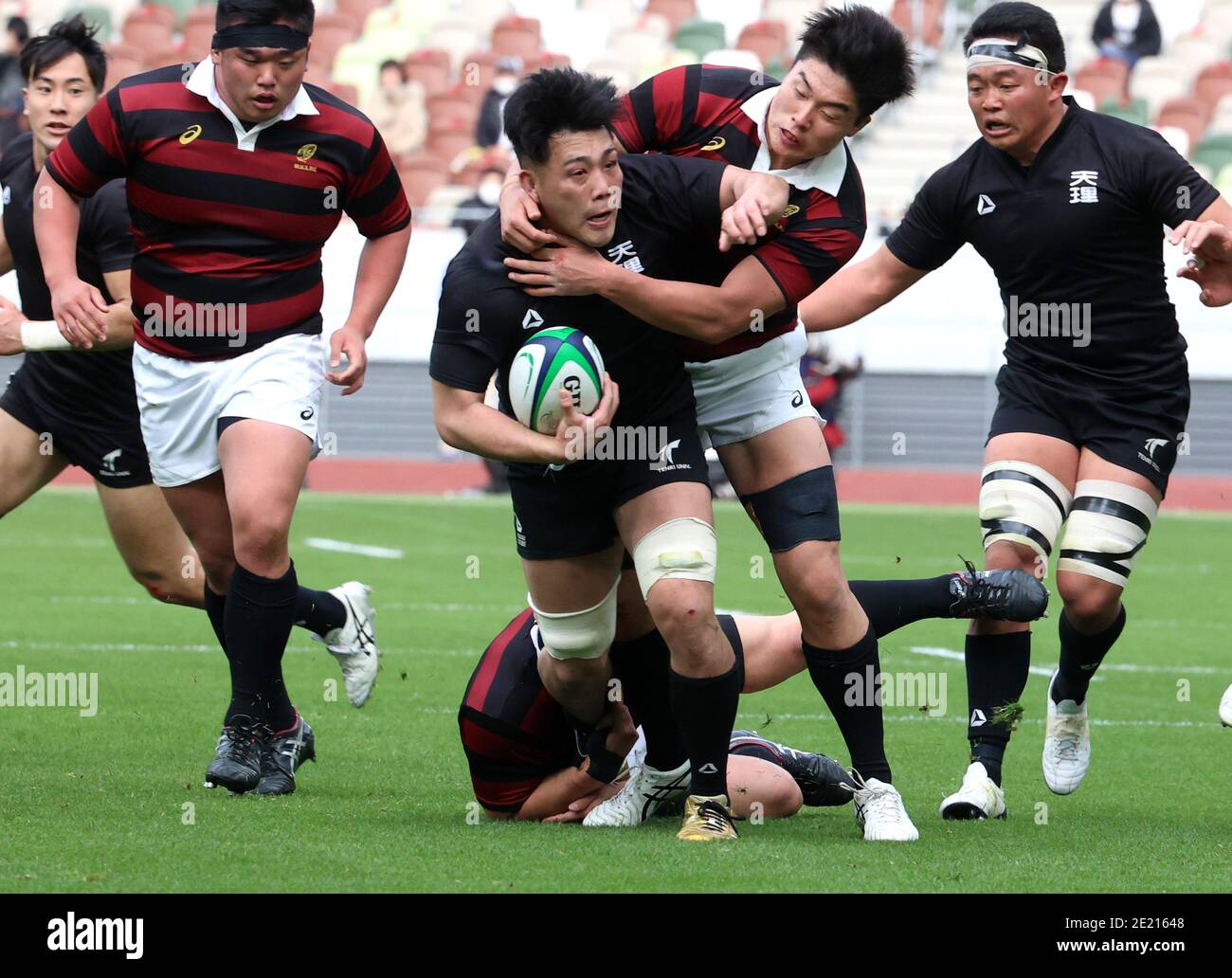 January 11, 2021, Tokyo, Japan - Tenri University lock Shun Nakashika ...