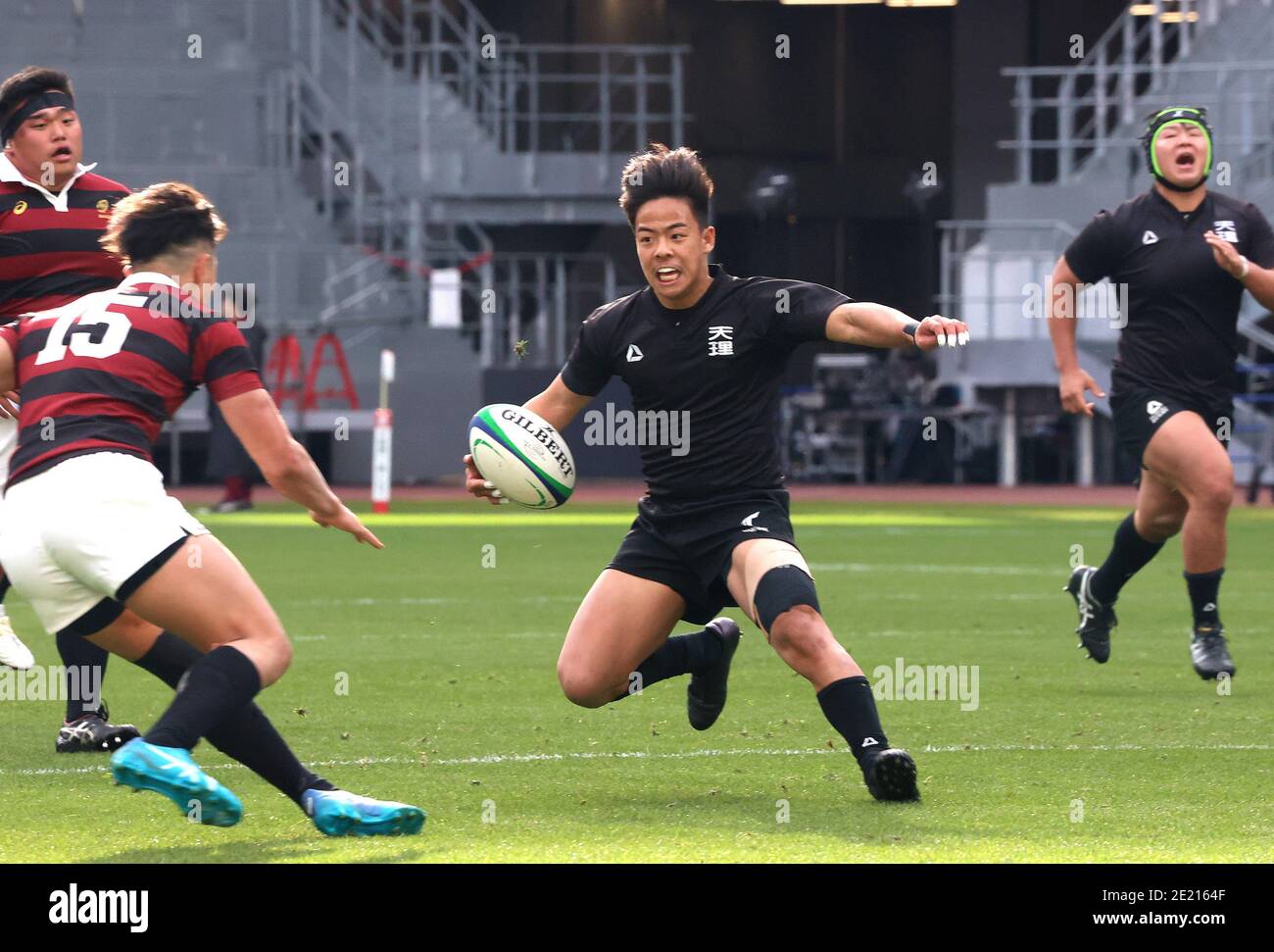 January 11, 2021, Tokyo, Japan - Tenri University scrum half Shinobu ...