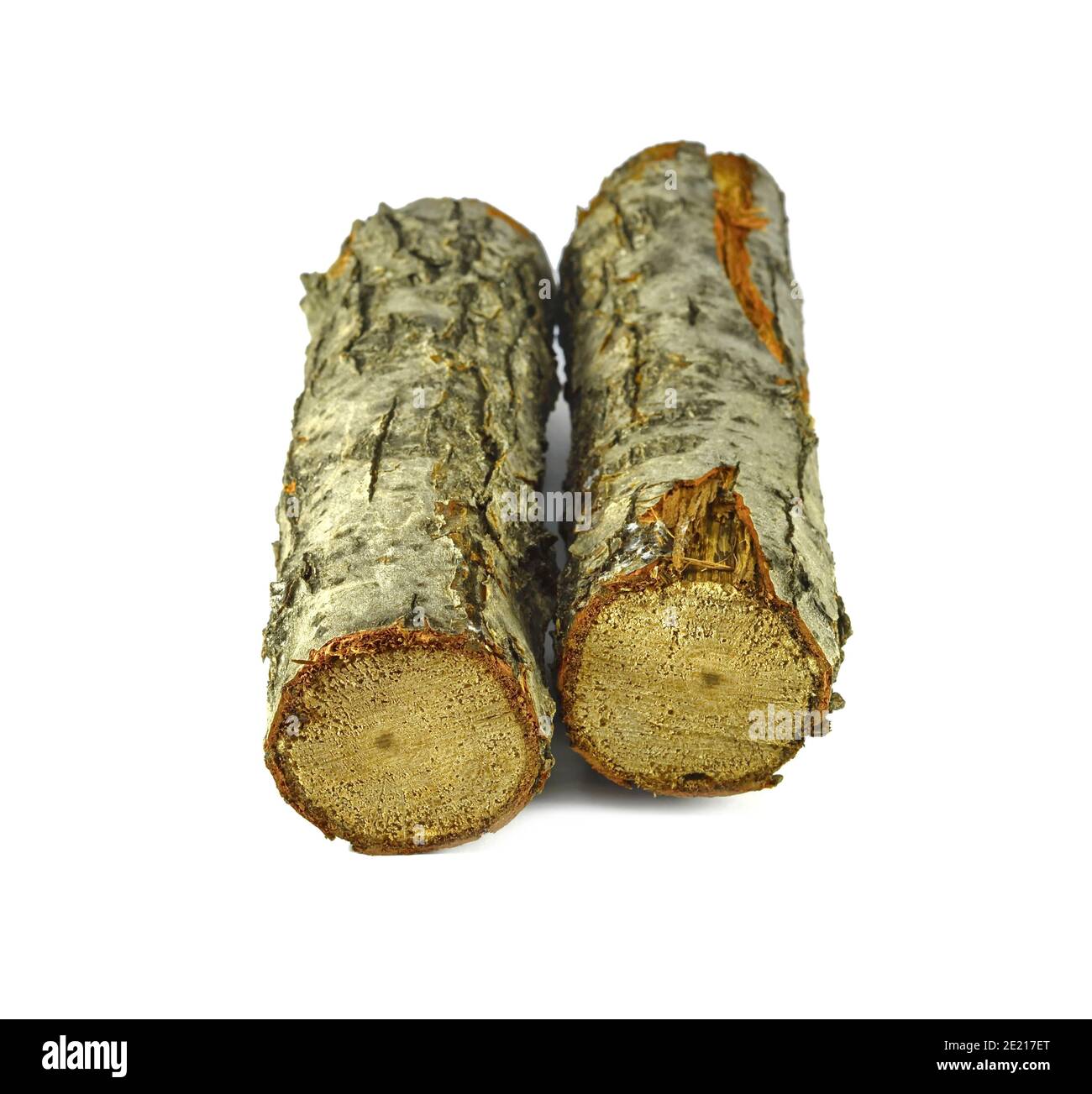 Firewood isolated on white. Oak Log Isolated on a white. Log fire wood ...