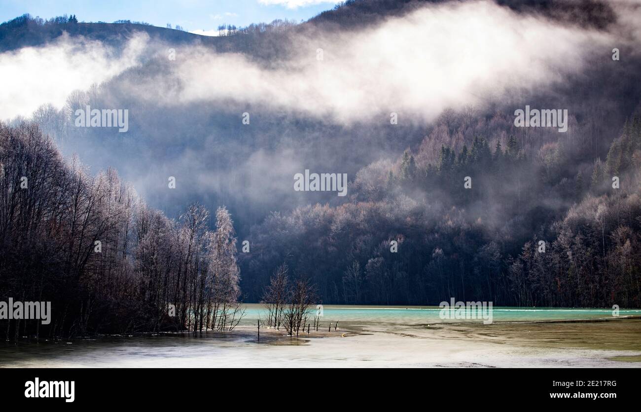 Landscape of water pollution of a copper mine exploitation. Chemical ...