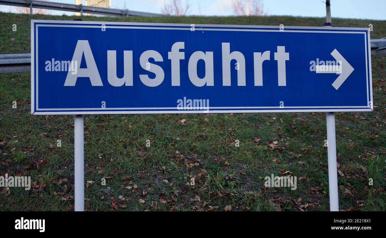 Ausfahrt hi-res stock photography and images - Alamy