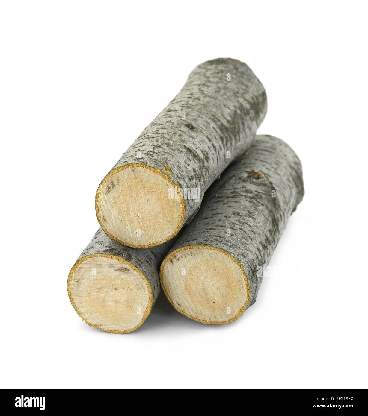 Firewood isolated on white. Log Isolated on a white. Log fire wood ...