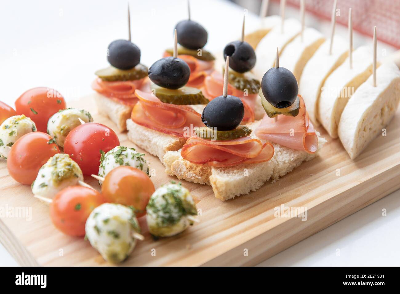 Pinchos (aka pintxo or pinchu) - traditional small snack in northern ...