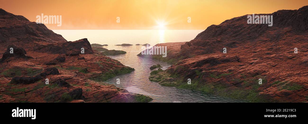 life on ancient Mars, liquid water and thriving simple lifeforms in ...