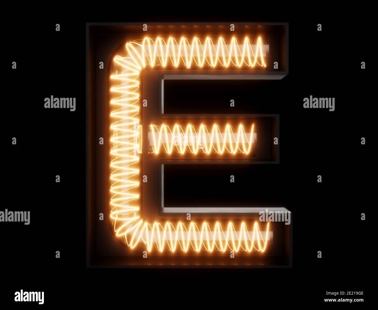 Illuminated letter e hi-res stock photography and images - Alamy
