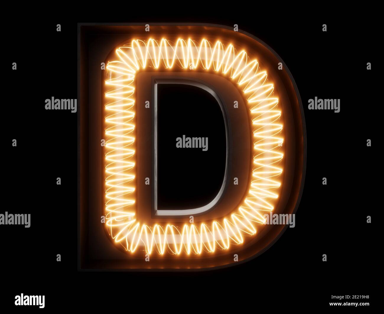 Illuminated letter d hi-res stock photography and images - Alamy